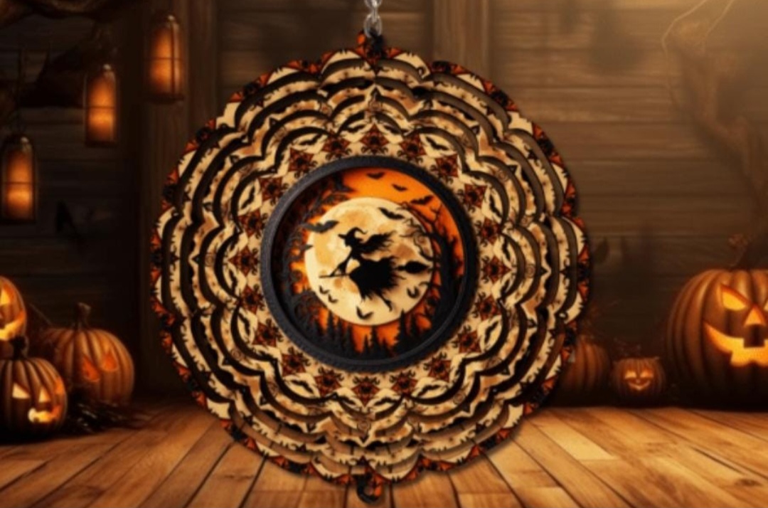 Wind Spinner Witch Riding – Petal Dew